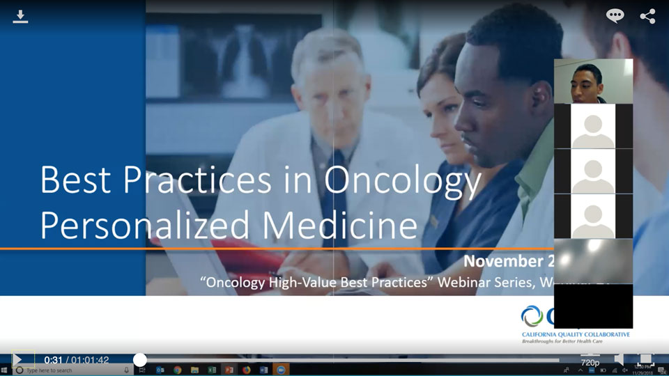 CQC Webinar Series: Best Practices in Oncology