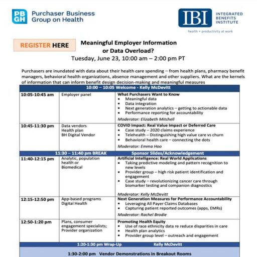 Information or Overload? Meaningful Employer Data Event